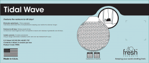 Tidal Wave 60 Day Urinal Screen | Fresh Products